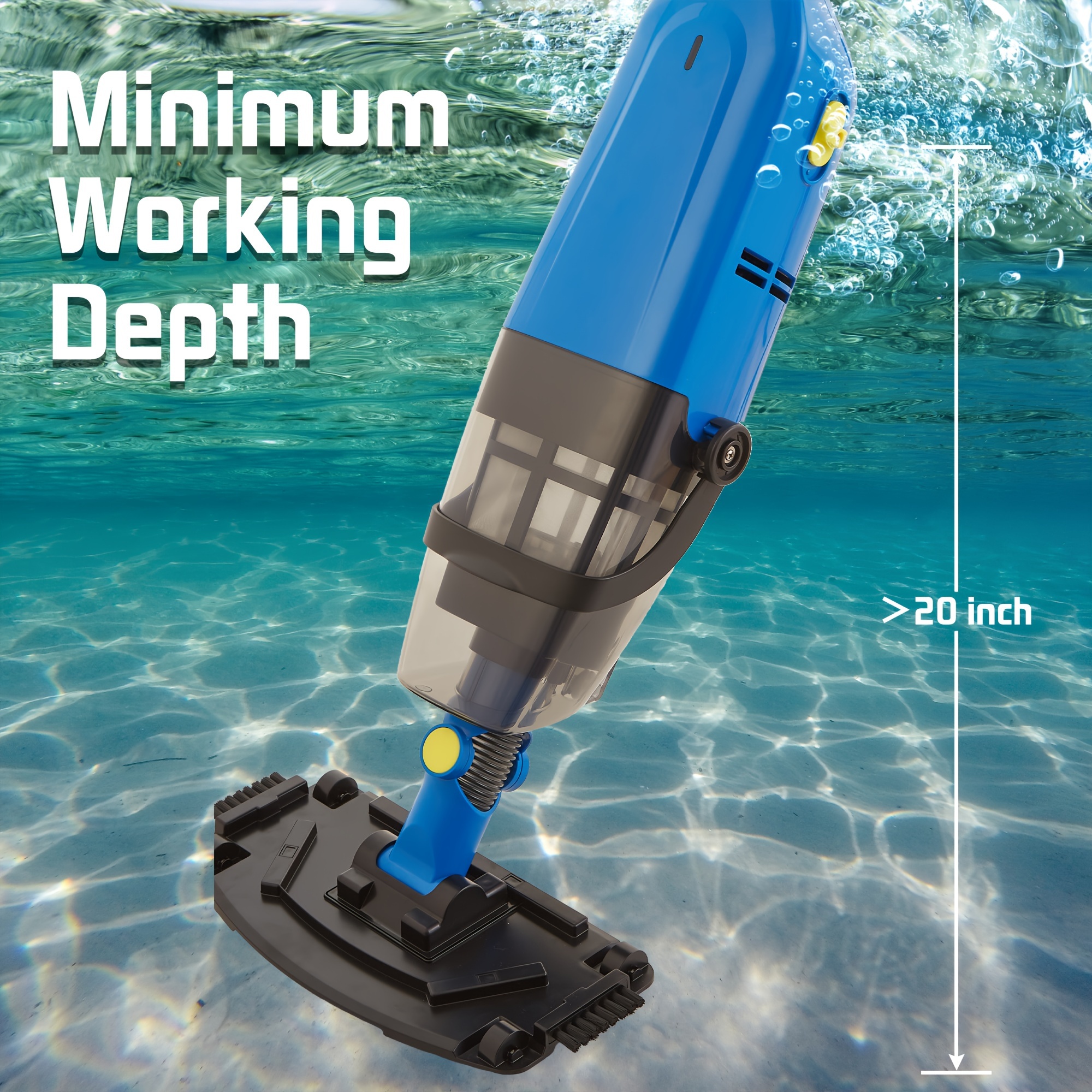 Handheld Pool Vacuum Portable Pool Cleaner Upgraded Powerful - Temu Canada