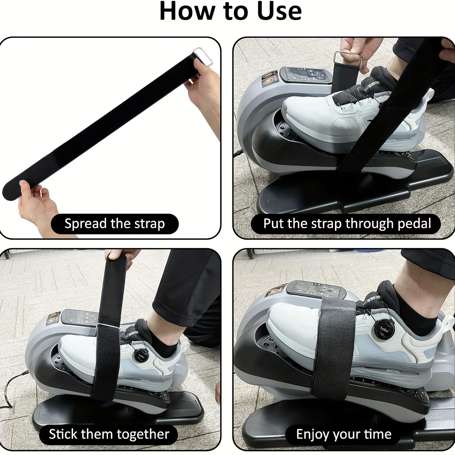 Adjustable Fitness Pedal Straps Universal Exercise Bike Foot - Temu