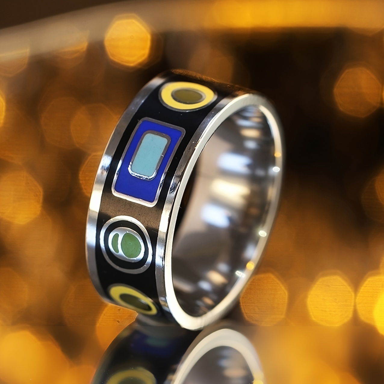 Fashion Simple Luxurious Ring Bohemian Style Colorful - Temu United Kingdom