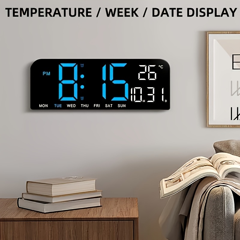 digital calendar day clock sold on Temu United States