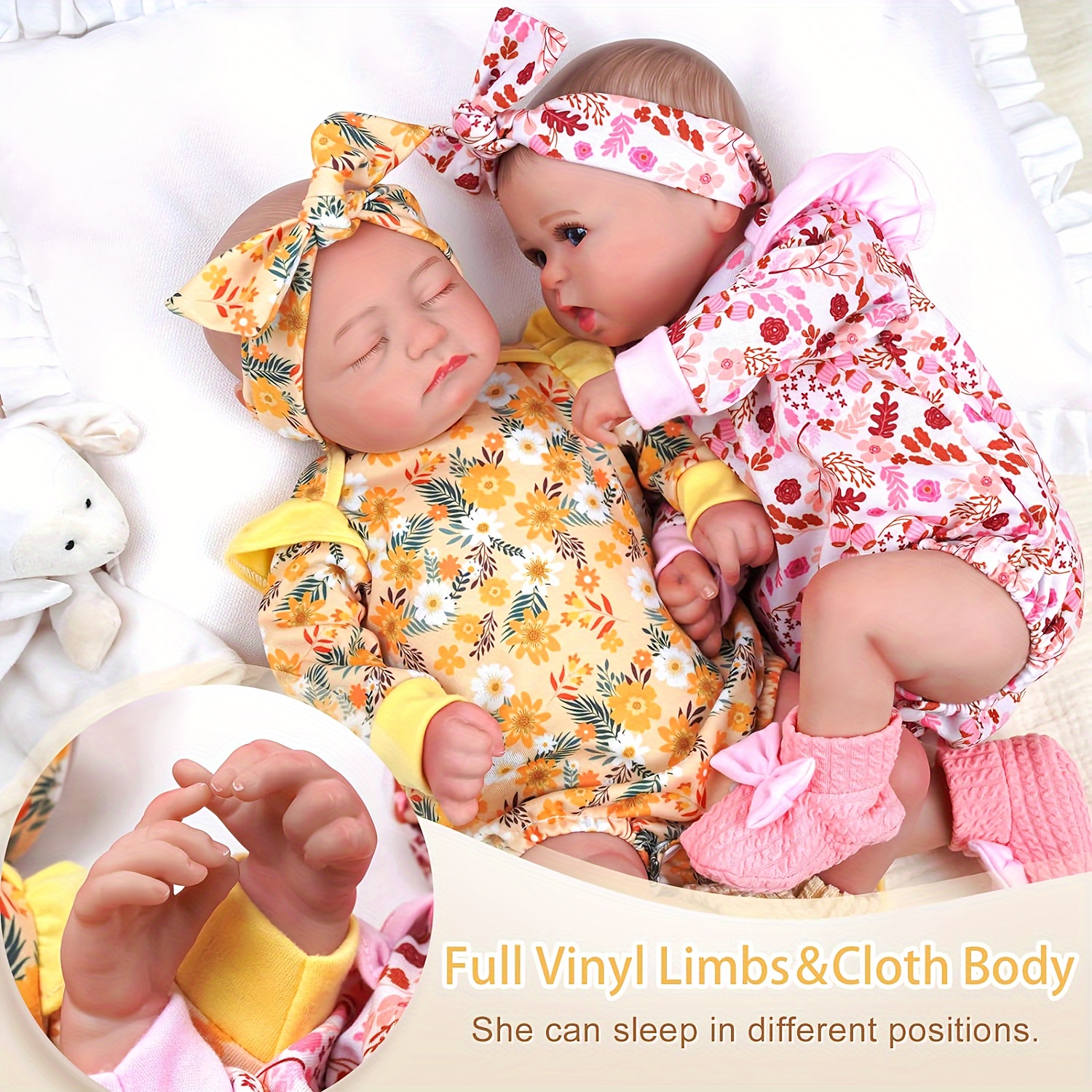 Babaeside Reborn Baby Dolls Twins Realistic Baby Doll Girls - Temu