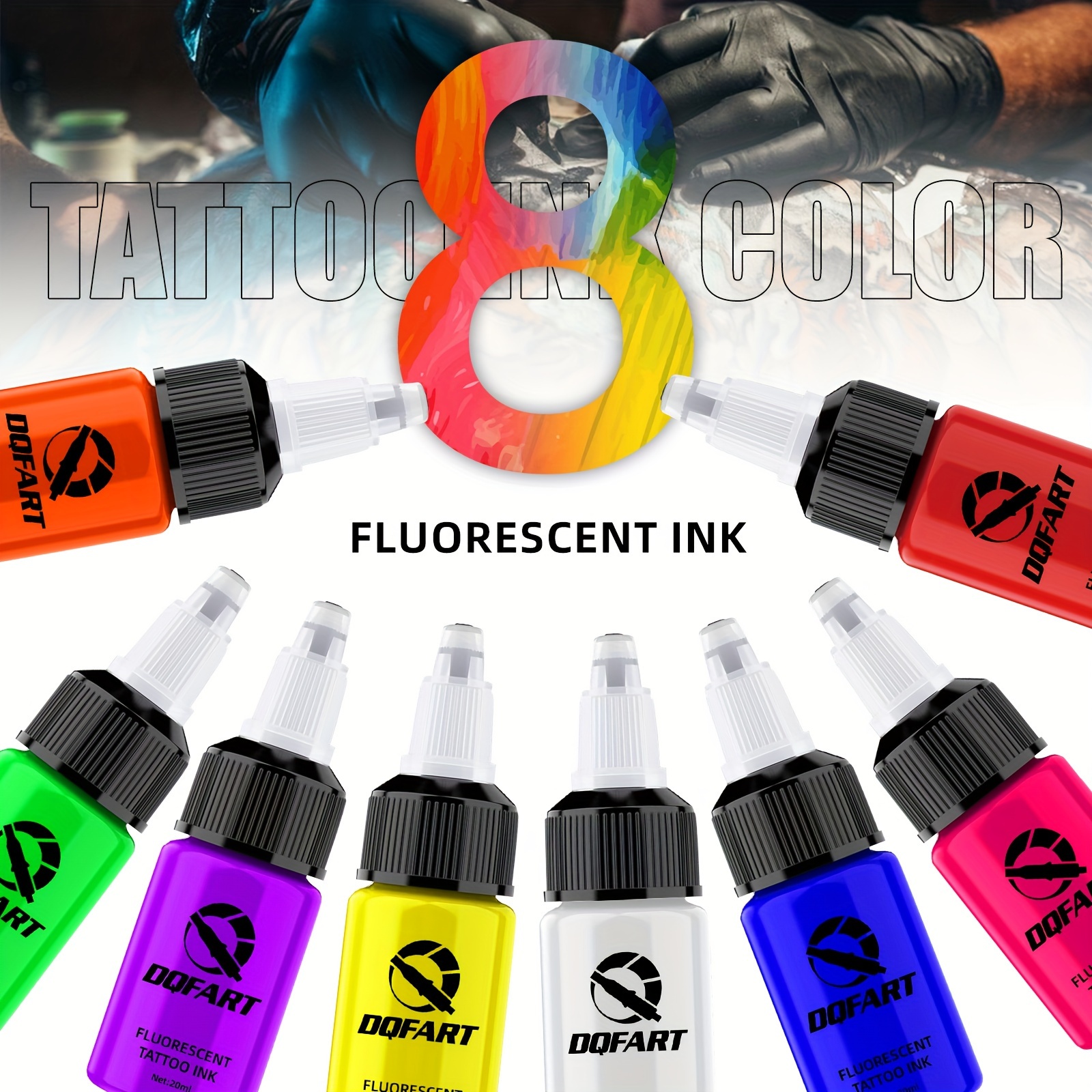 Uv Fluorescent Tattoo Ink Artists Non toxic Glow In - Temu