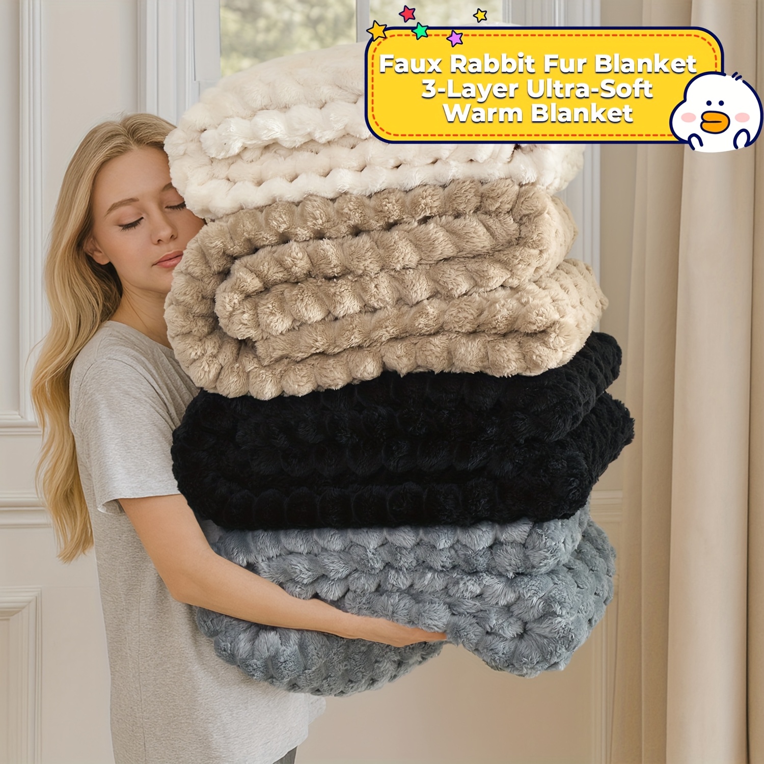 throws and blankets sold on Temu United States