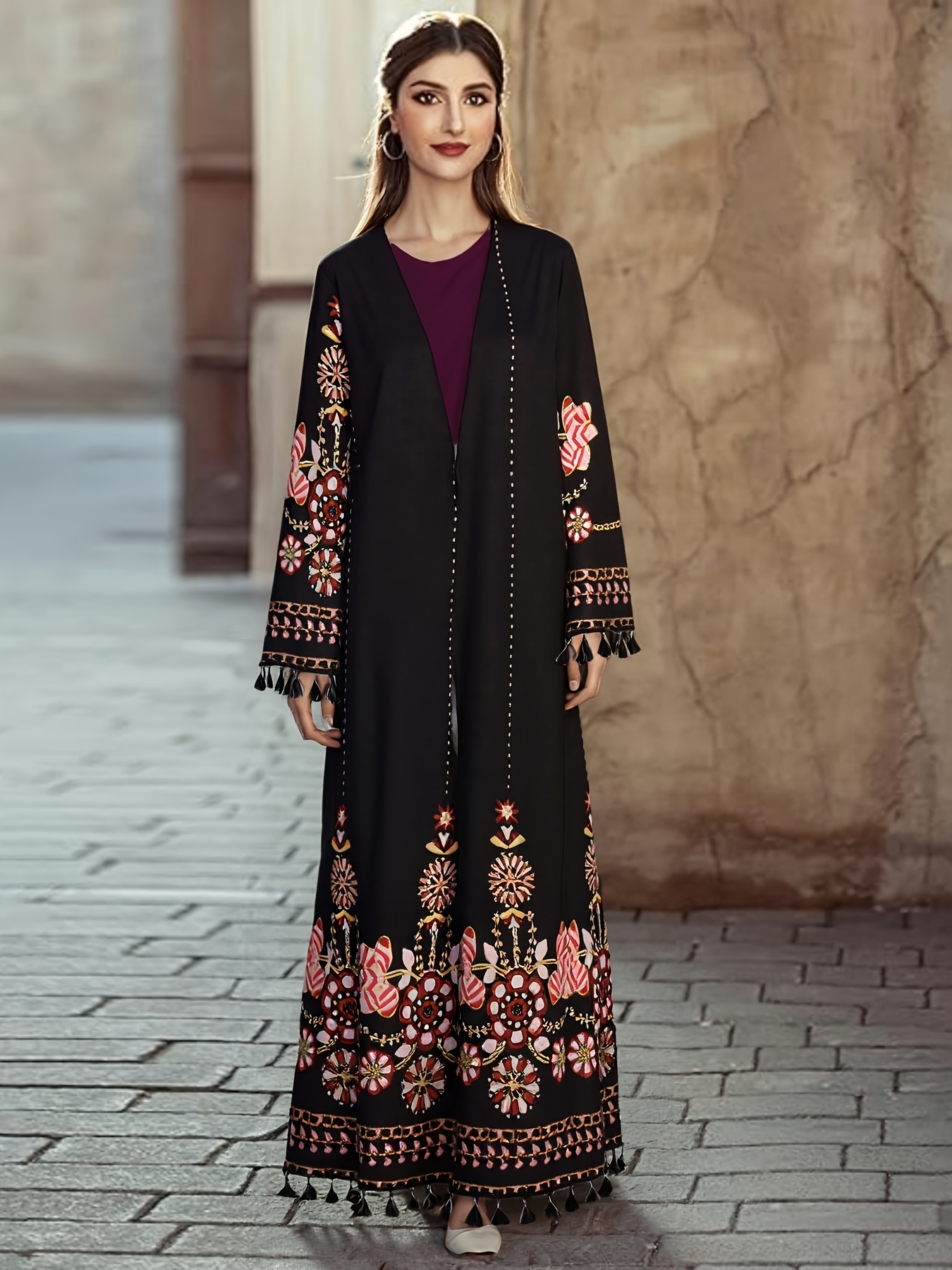 abaya robe sold on Temu United States