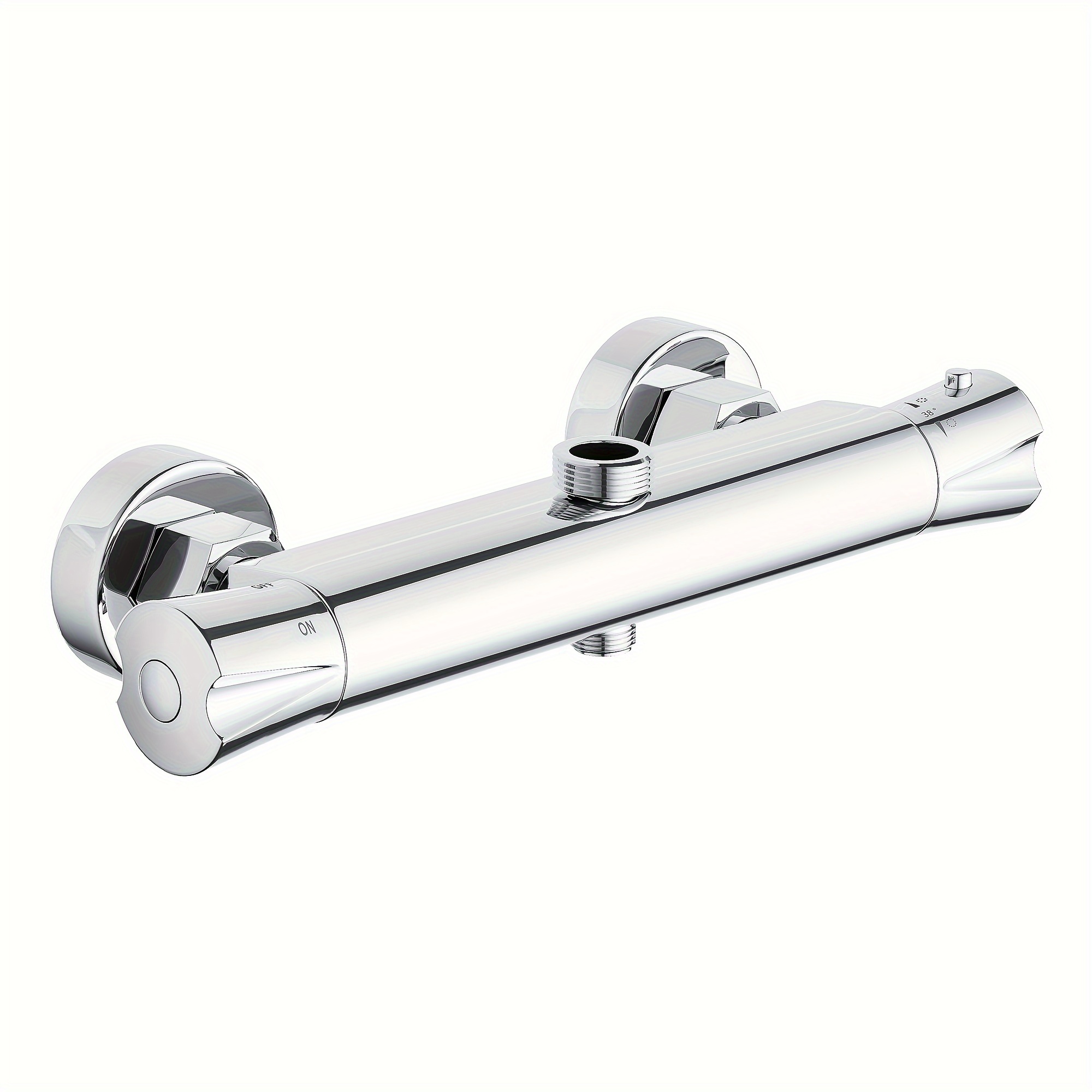 Modern Thermostatic Shower Mixer Dual Outlet Brass Bar Trim - Temu ...