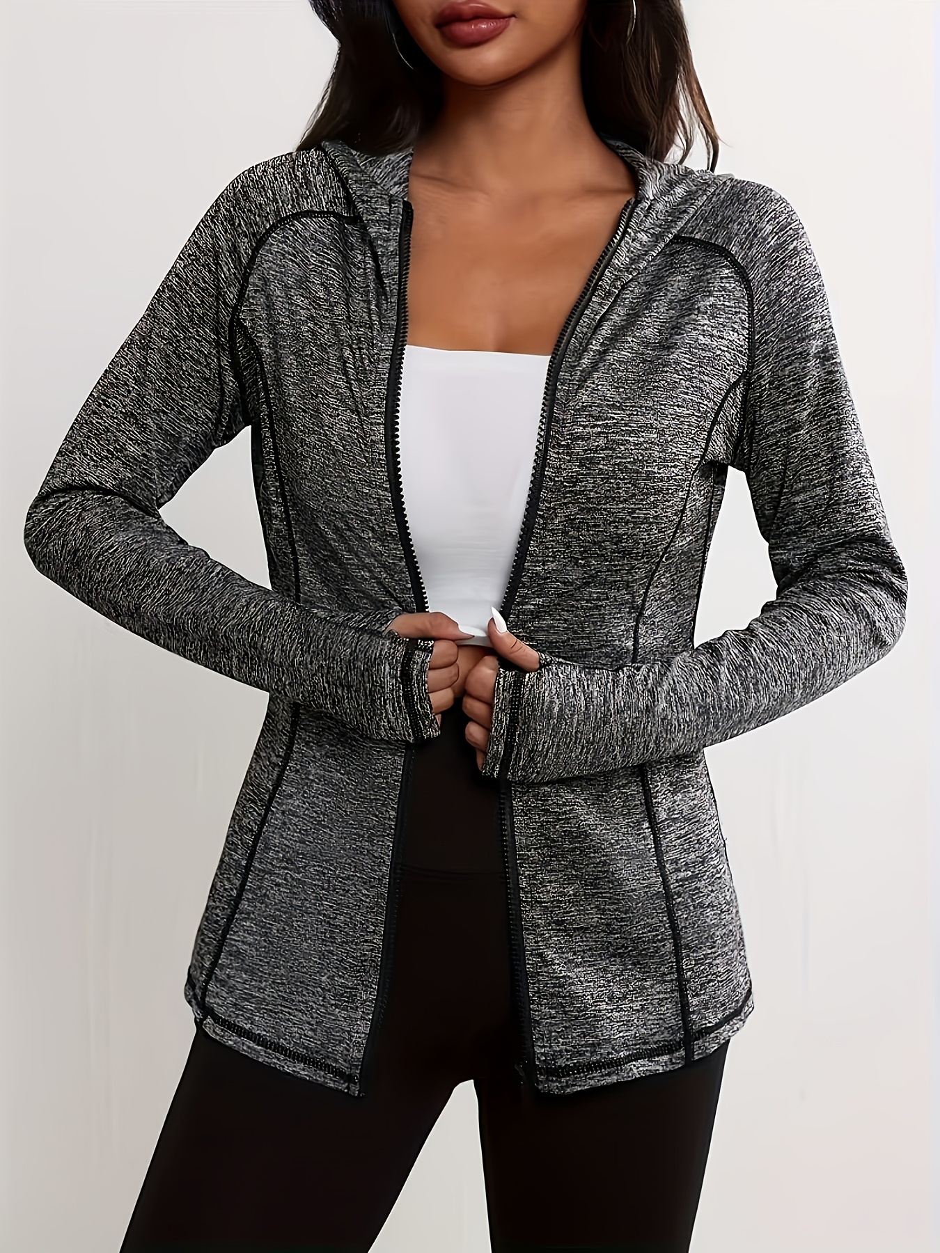 womens zip up hoodies sold on Temu United States