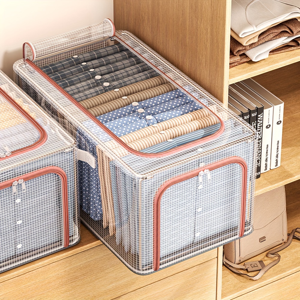 Freestanding Portable Closet Organizer Boxes Pvc Mesh Fabric - Temu