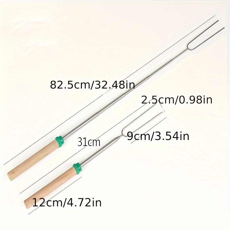 5 6 8pcs Marshmallow Roasting Sticks Smores Sticks For Fire Pit ...