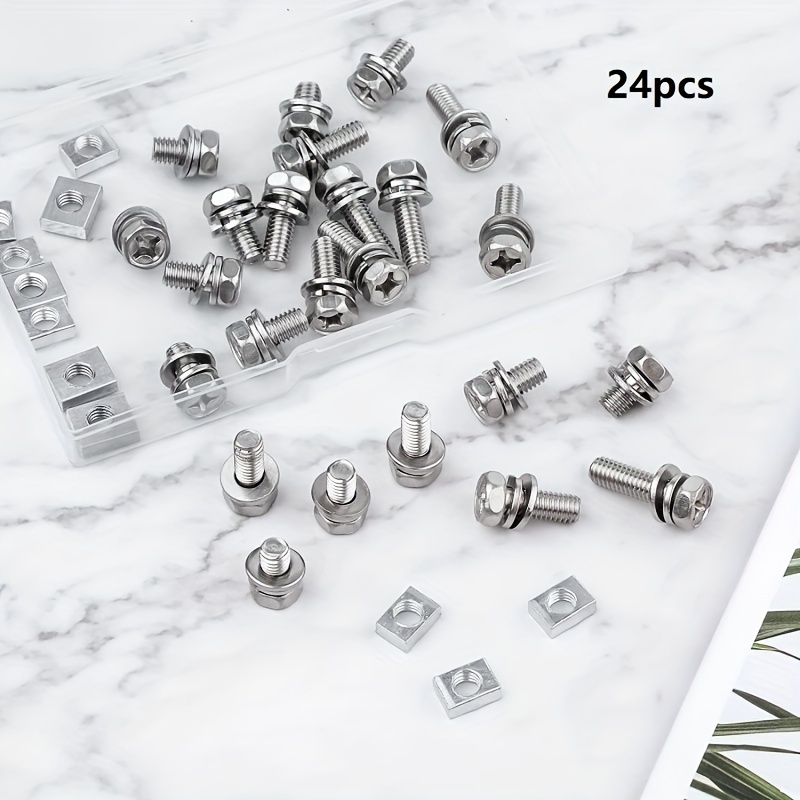 Motorcycle Battery Terminal Screw Kit M Nuts - Temu