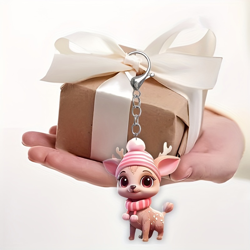 Keychain A Cute Small Deer Men Women - Temu Canada
