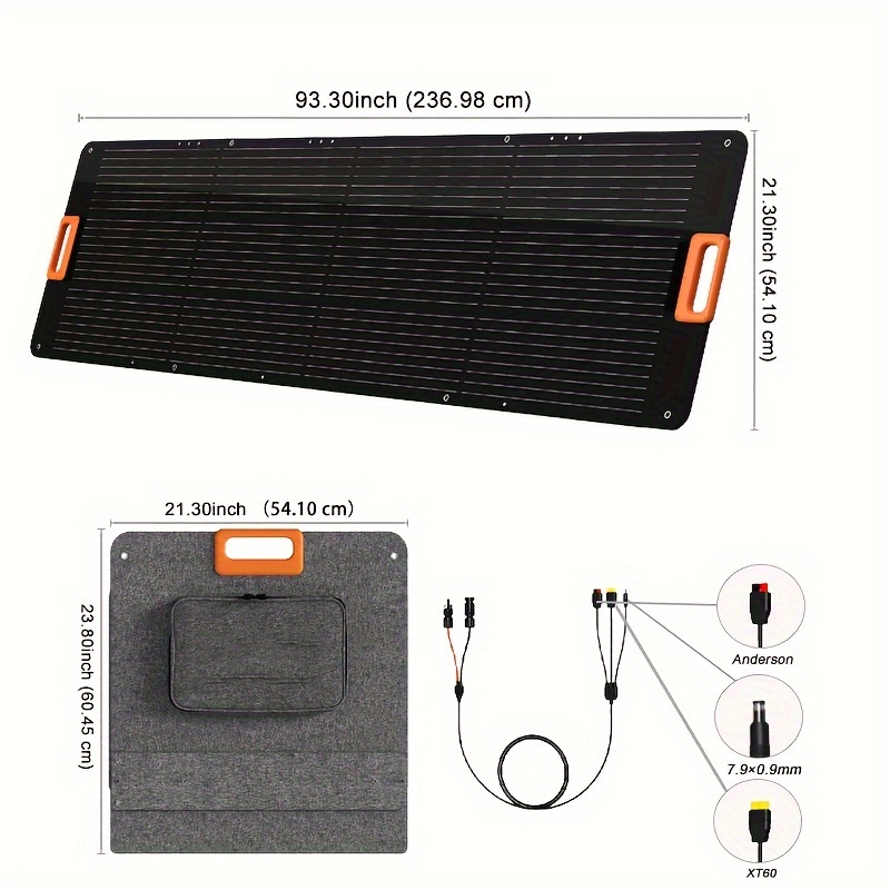 200 Watt Folding Solar Panel, Portable Solar Panel 200w For Power ...