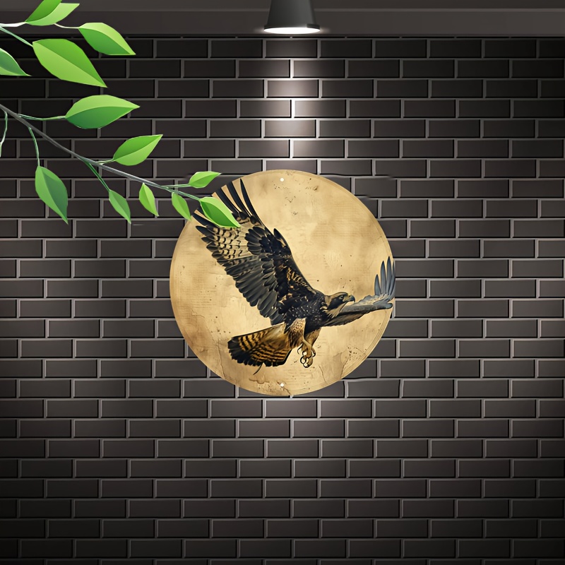 Vintage Style Bird Prey Metal Sign: Perfect Garage Man Cave - Temu