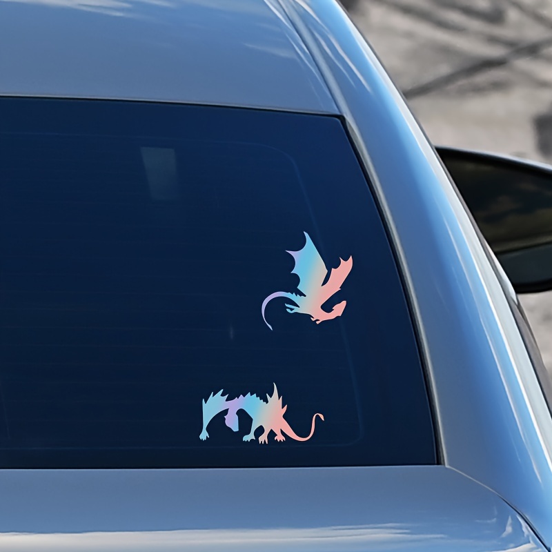 Two Little Dinosaur Car Stickers Vinyl Non fading Waterproof - Temu New ...