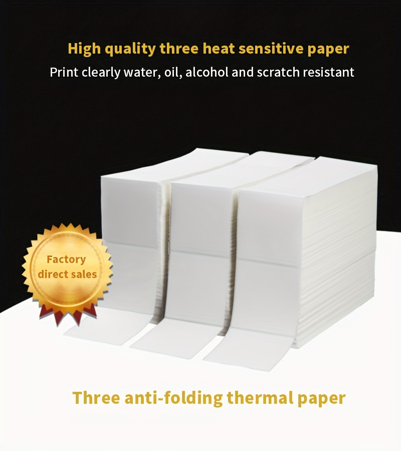 Thermal Label Paper White Shipping Labels Thermal Label - Temu Philippines