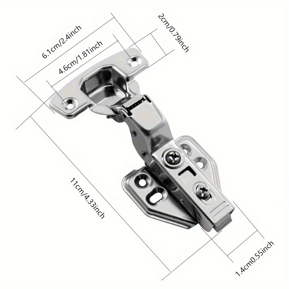 Fixed Iron Hinge Cupboard Door Hinges Cabinet Hinges Soft - Temu United