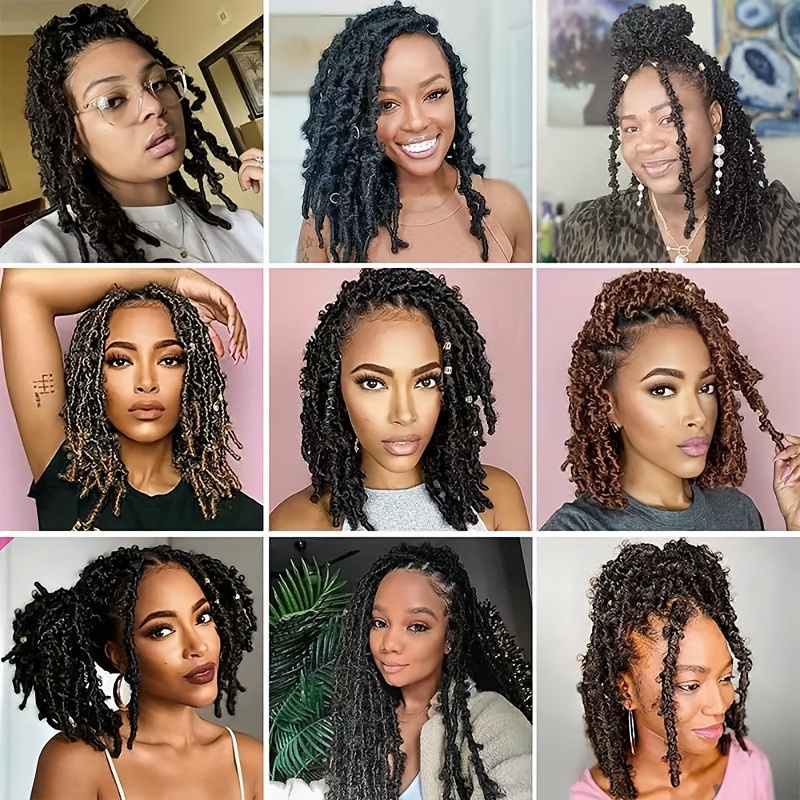 Butterfly Locs Curly End Boho Distressed Locs Crochet Hair - Temu