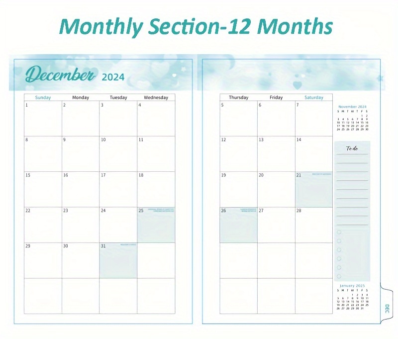 2024-2025 Inspirational - 2 Year Monthly And Weekly Agenda, Hardcover ...