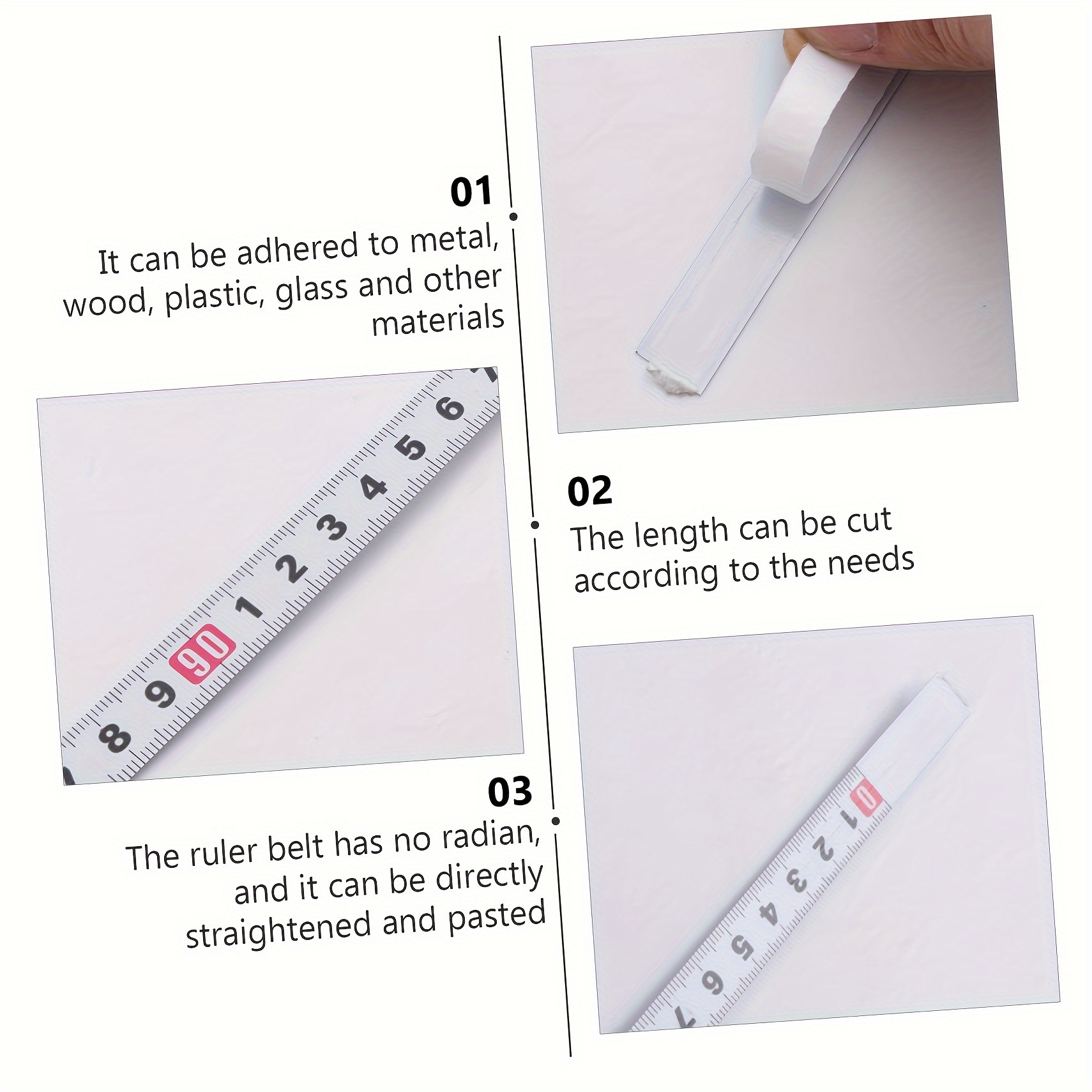 Self adhesive Steel Tape Measures Woodworking Drafting - Temu