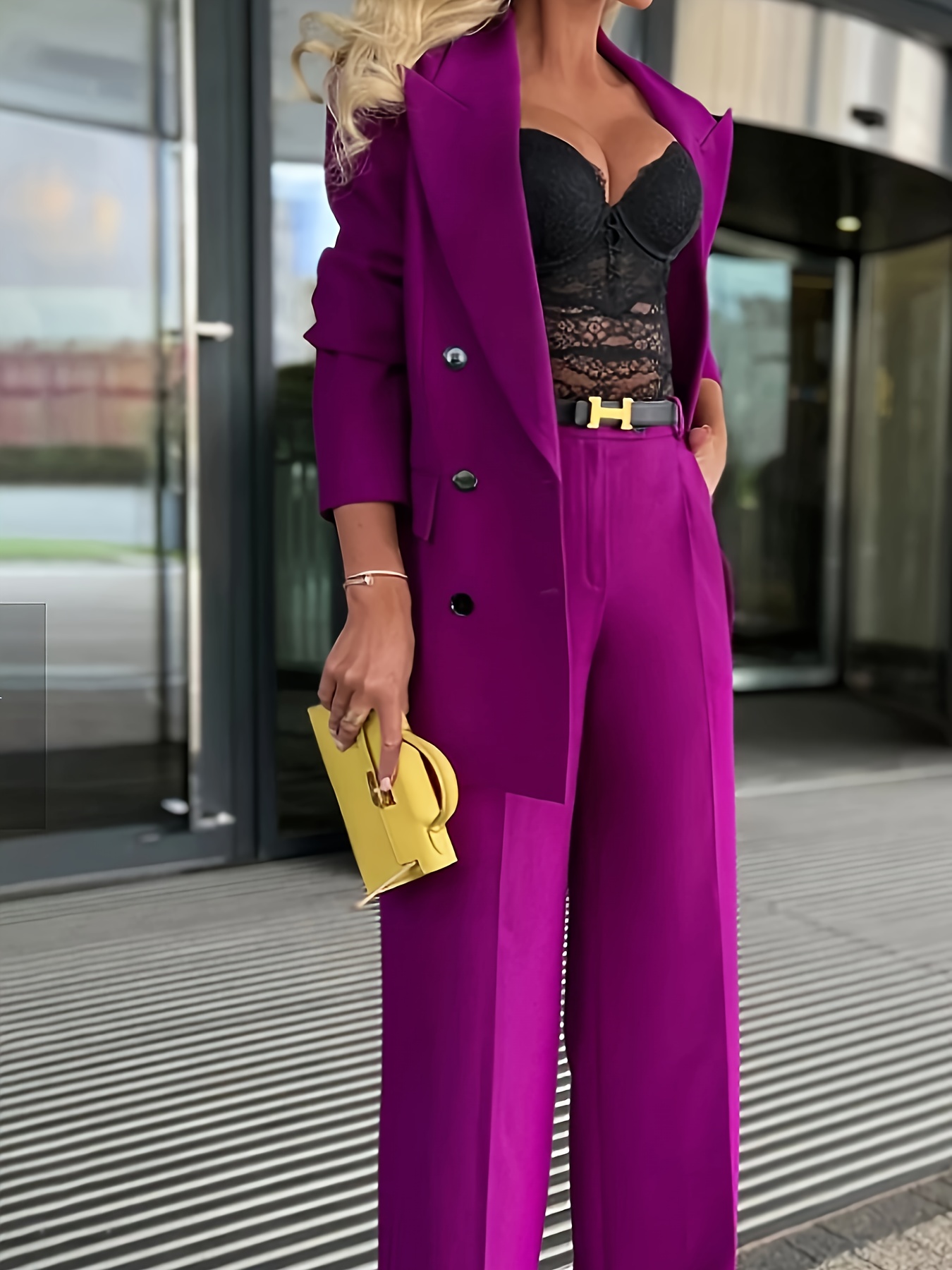 two piece pant suit sold on Temu United States