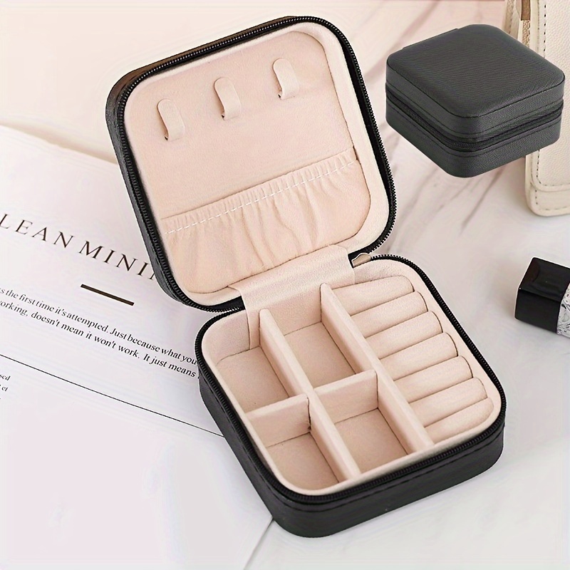 Jewelry Storage Box Travel Earrings Necklace Jewelry Box - Temu Canada