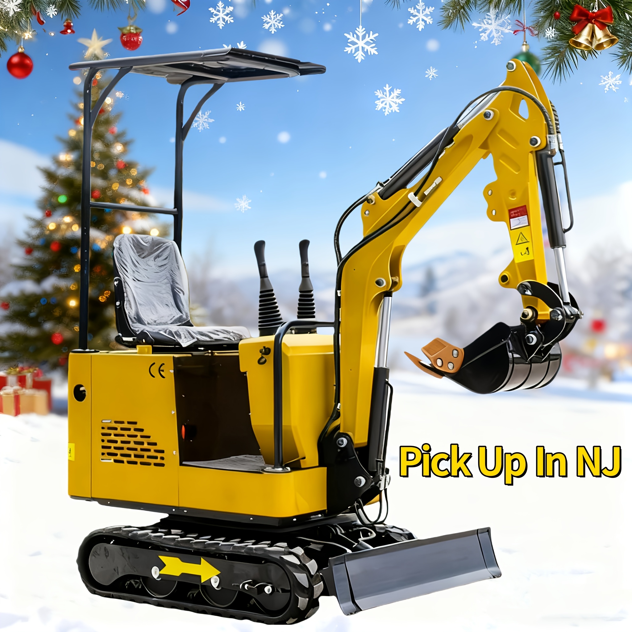 mini excavator sold on Temu United States