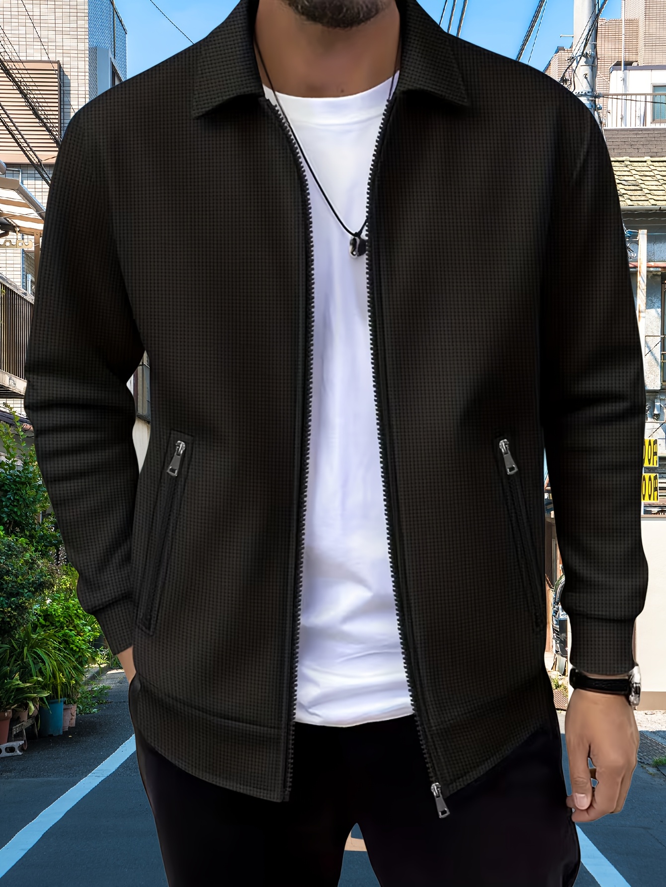 mens lightweight jacket sold on Temu United States