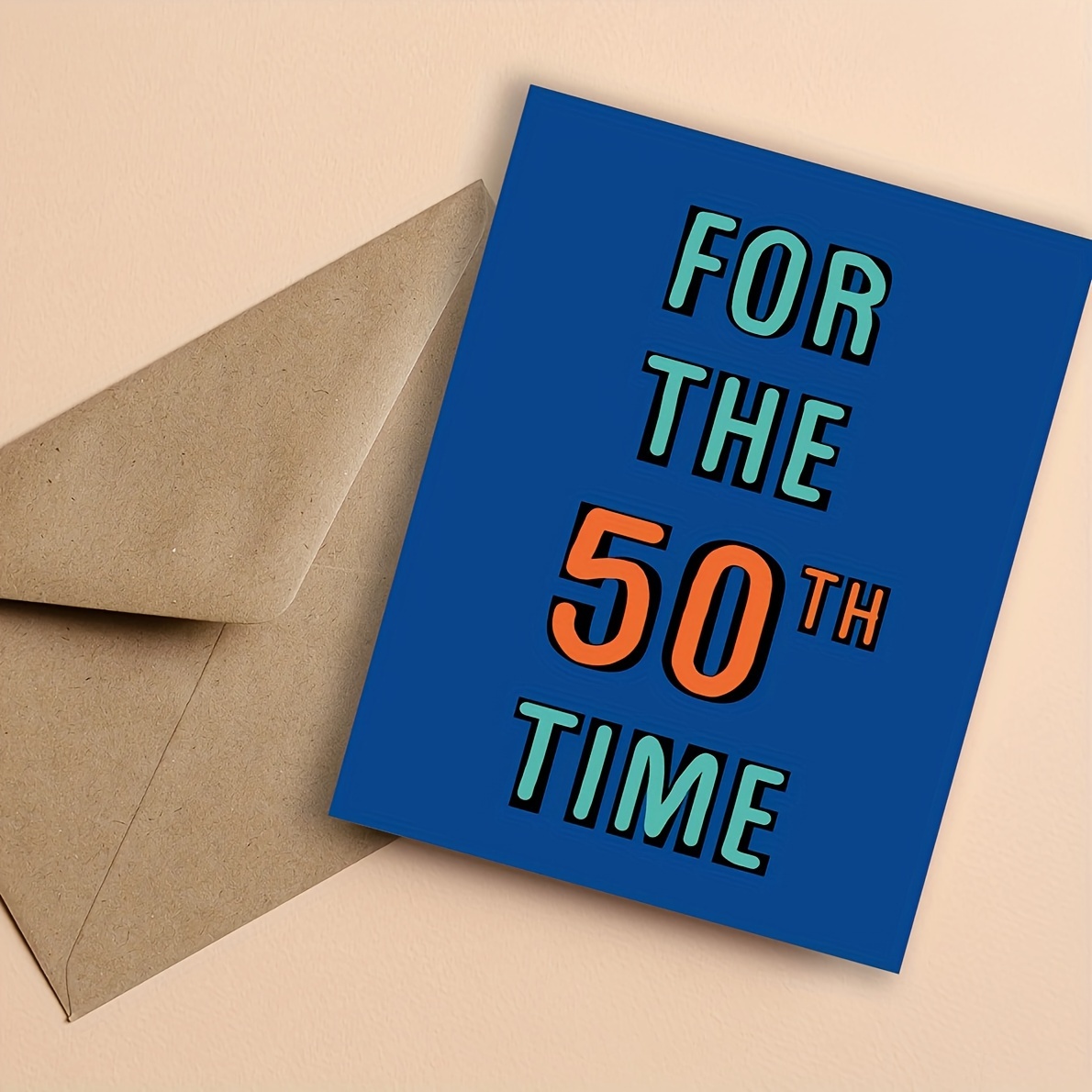 50th Birthday Card Super Cute 50th Funny Birthday Gifts - Temu United Kingdom