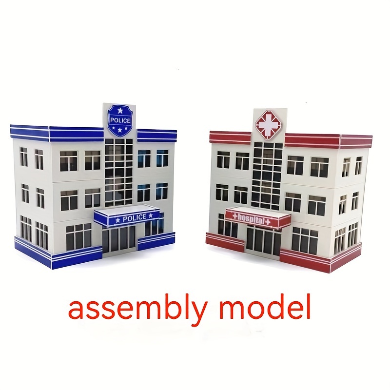 Building Outland Models Railroad Scenery Modern Police/hospital ...
