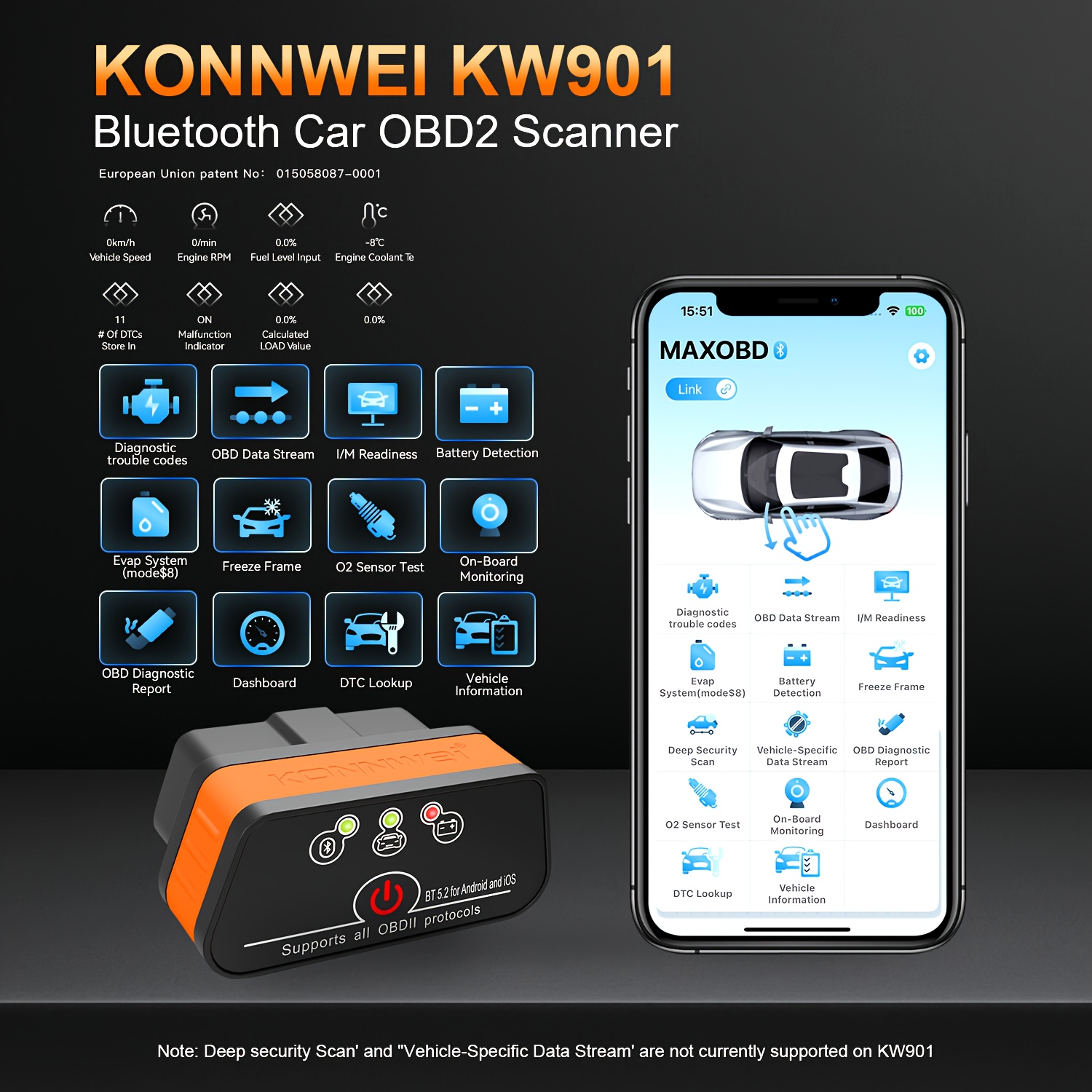 car scanners sold on Temu United States