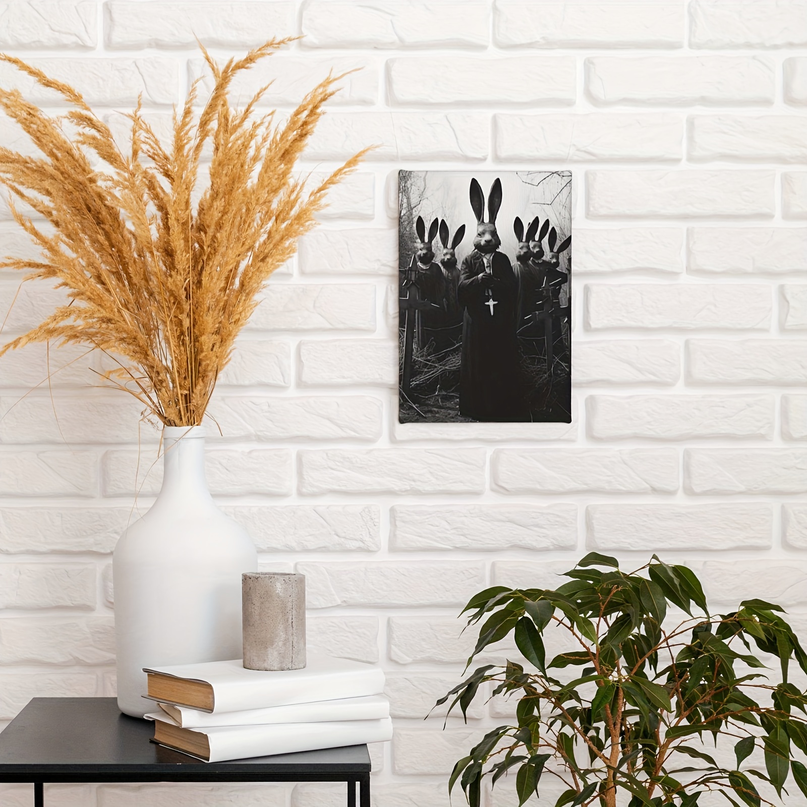 1pc Framed Canvas The Cult Rabbit Priest Of The Woods, Vintage ...