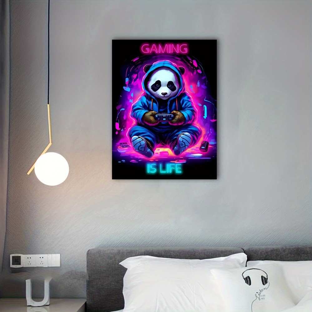 1pc poster slogan painting waterproof canvas artwork wall painting for ...