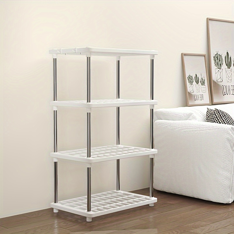 Versatile 4 tier Plastic Storage Shelf Perfect Kitchen - Temu