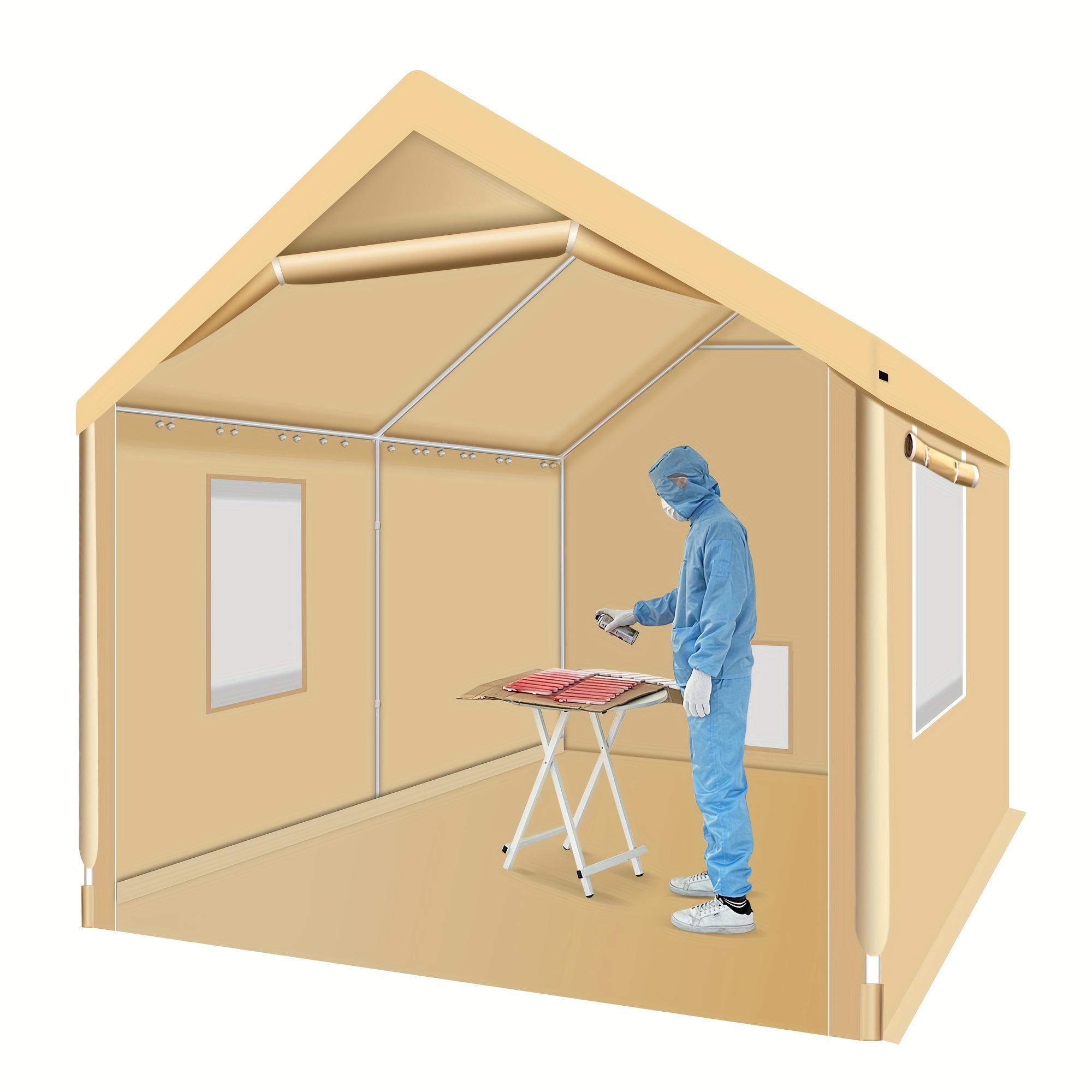 Mini Paint Booth Spray Tent For Painting CooTentler Pop Up Paint Booth ...
