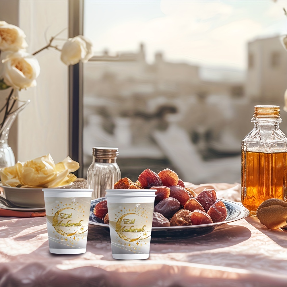 Eid Disposable Paper Cups Cups Islamic Muslim Party Supplies - Temu Bahrain