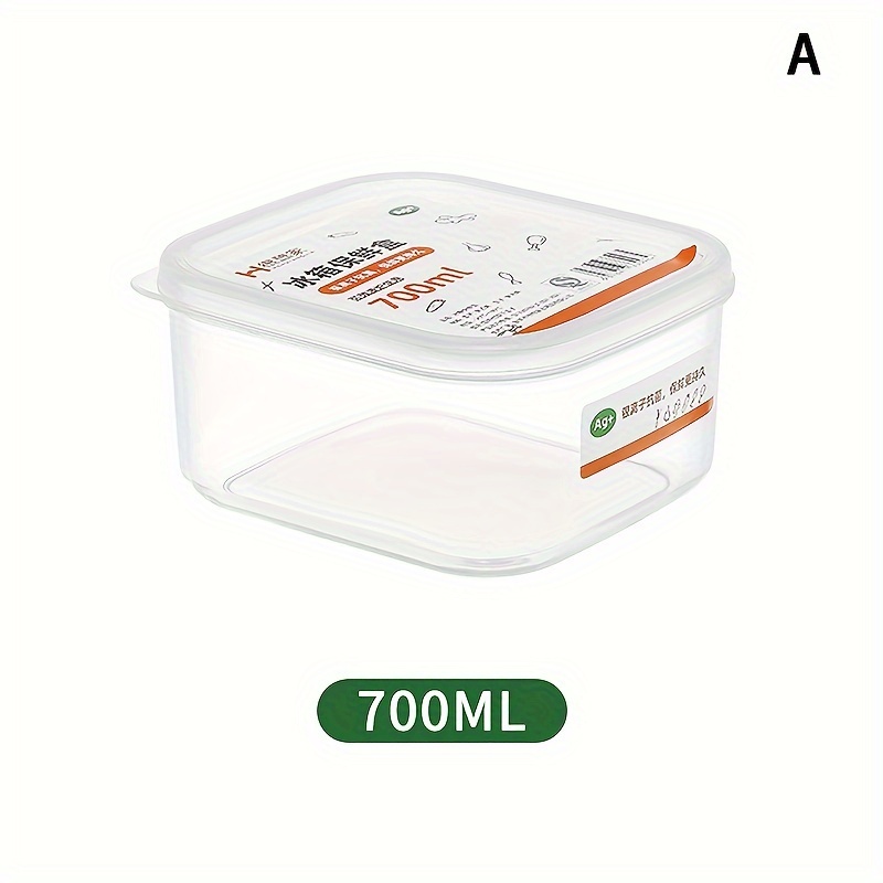 Reusable Plastic Food Storage Containers: Handwashable, Square Shape ...