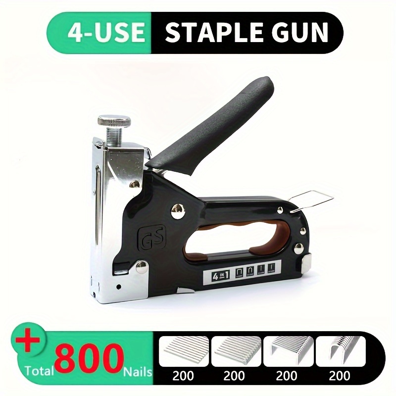 1pc 4 In 1 Heavy Duty Stapler Diy Home Decor Furniture Wood - Temu South Africa