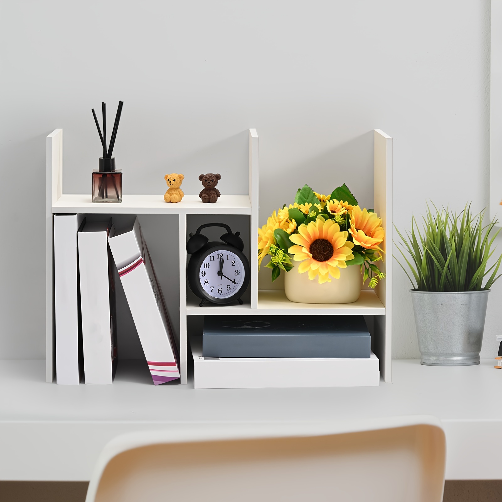 storage desktop adjustable organizer rack office storage Temu