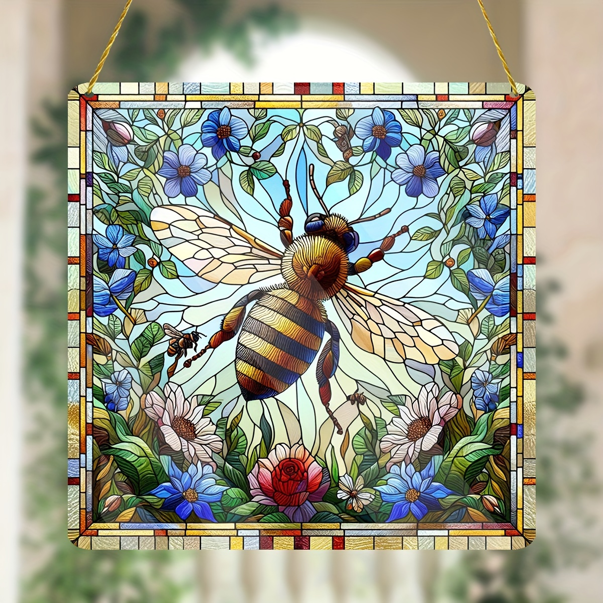 Catcher Acrylic Plaque Stained Glass Window Hanging - Temu