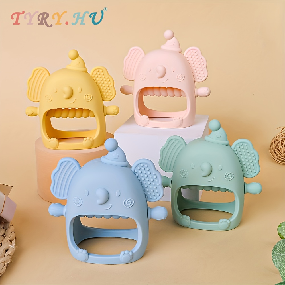 silicone baby teether mitten non slip bpa free Temu United Kingdom