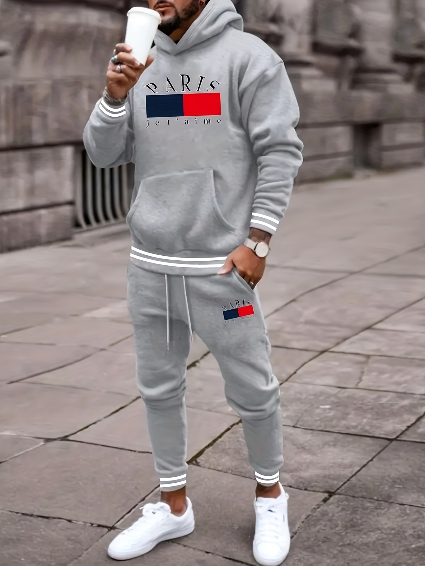 mens sweat suits sold on Temu United States