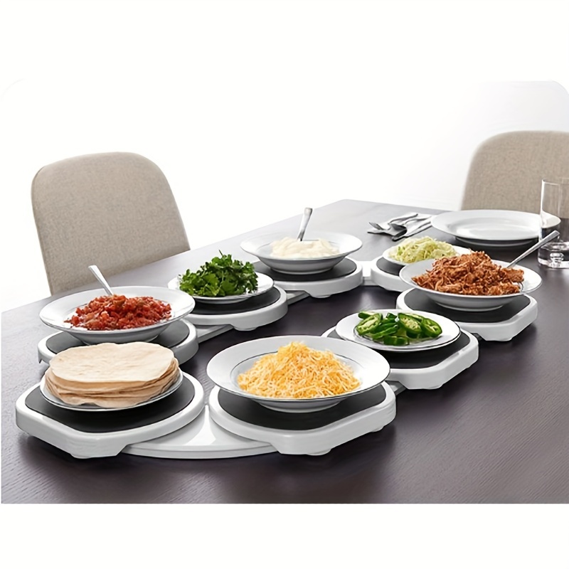 Dining table rotating tray store