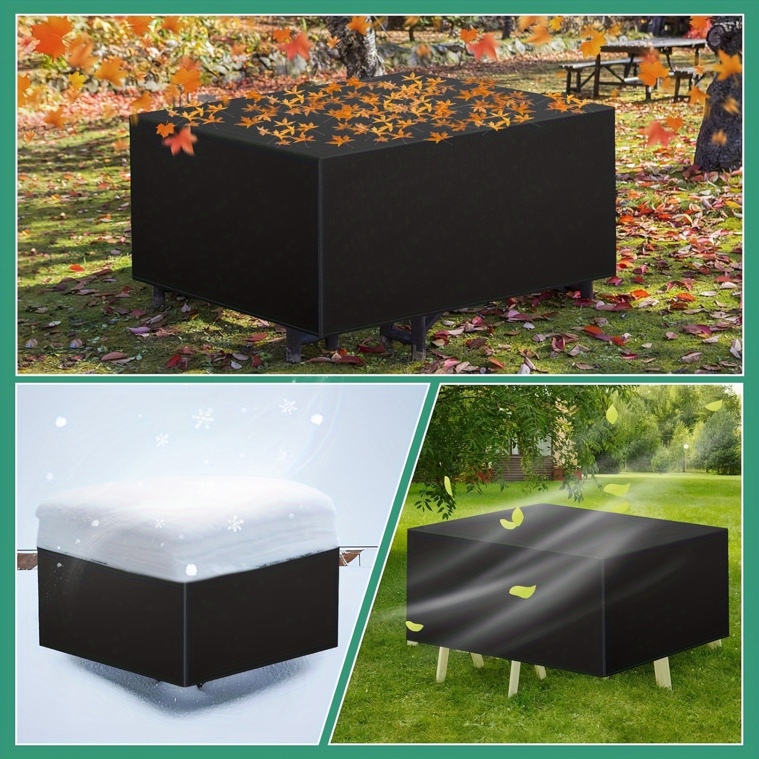 Waterproof Patio Furniture Cover Durable Polyester Outdoor Table And ...