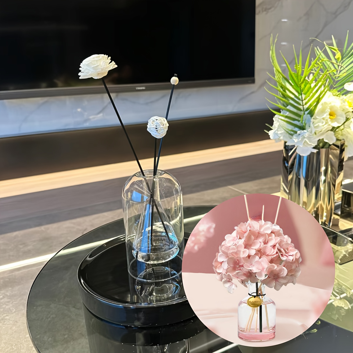 Reed Diffuser Aromatherapy Essential Oil Set Floral Vine - Temu Australia