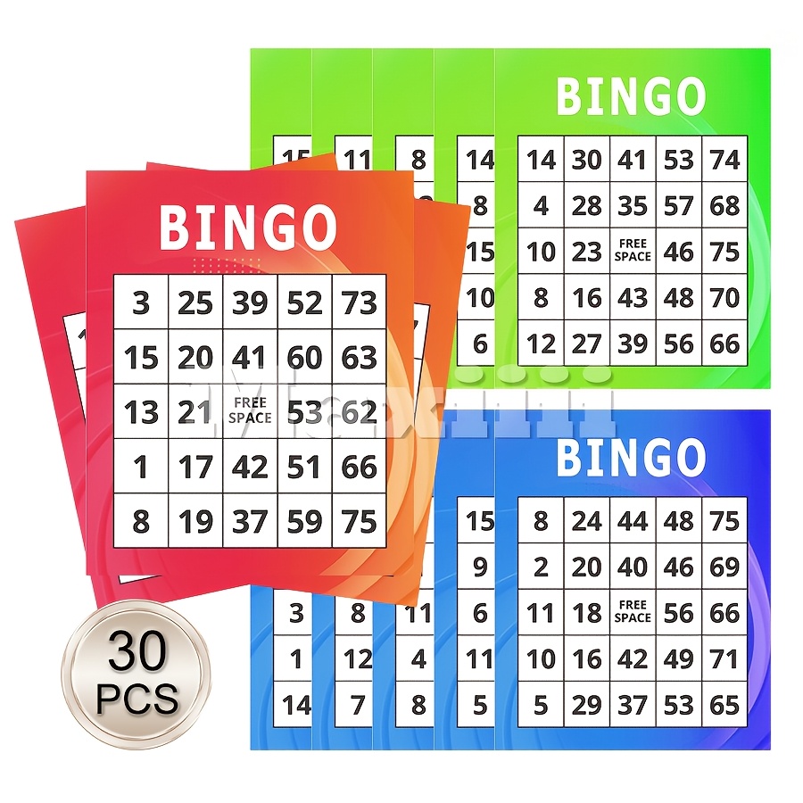 bingo card sold on Temu Canada