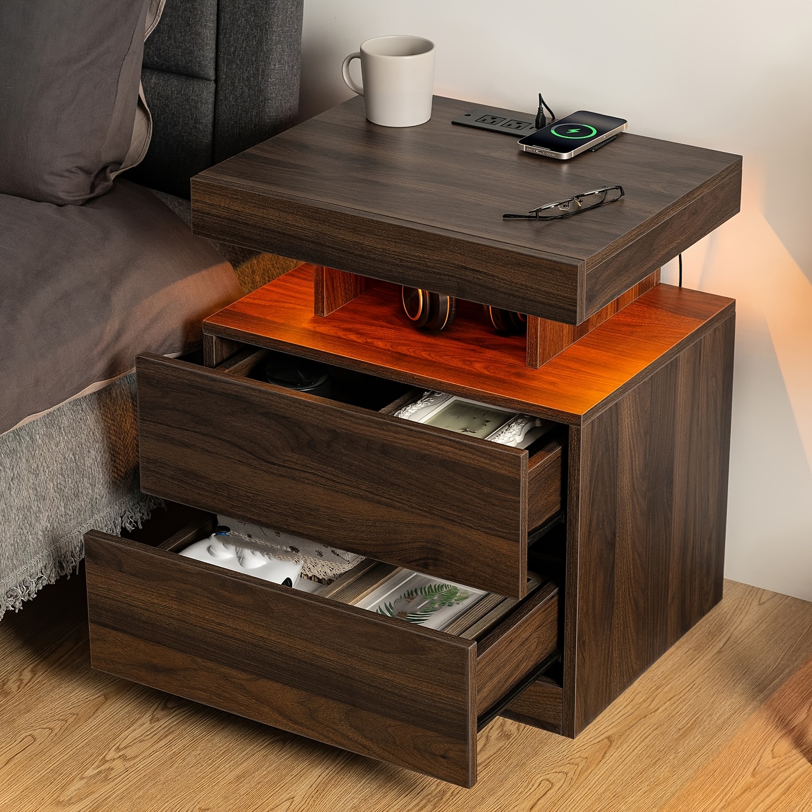 bedside tables sold on Temu United States