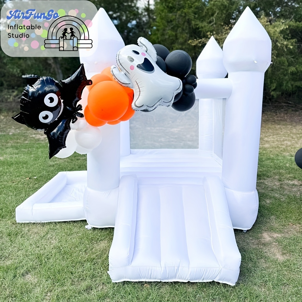 White Bounce House Bouncy Castle Theme Kids Inflatable - Temu