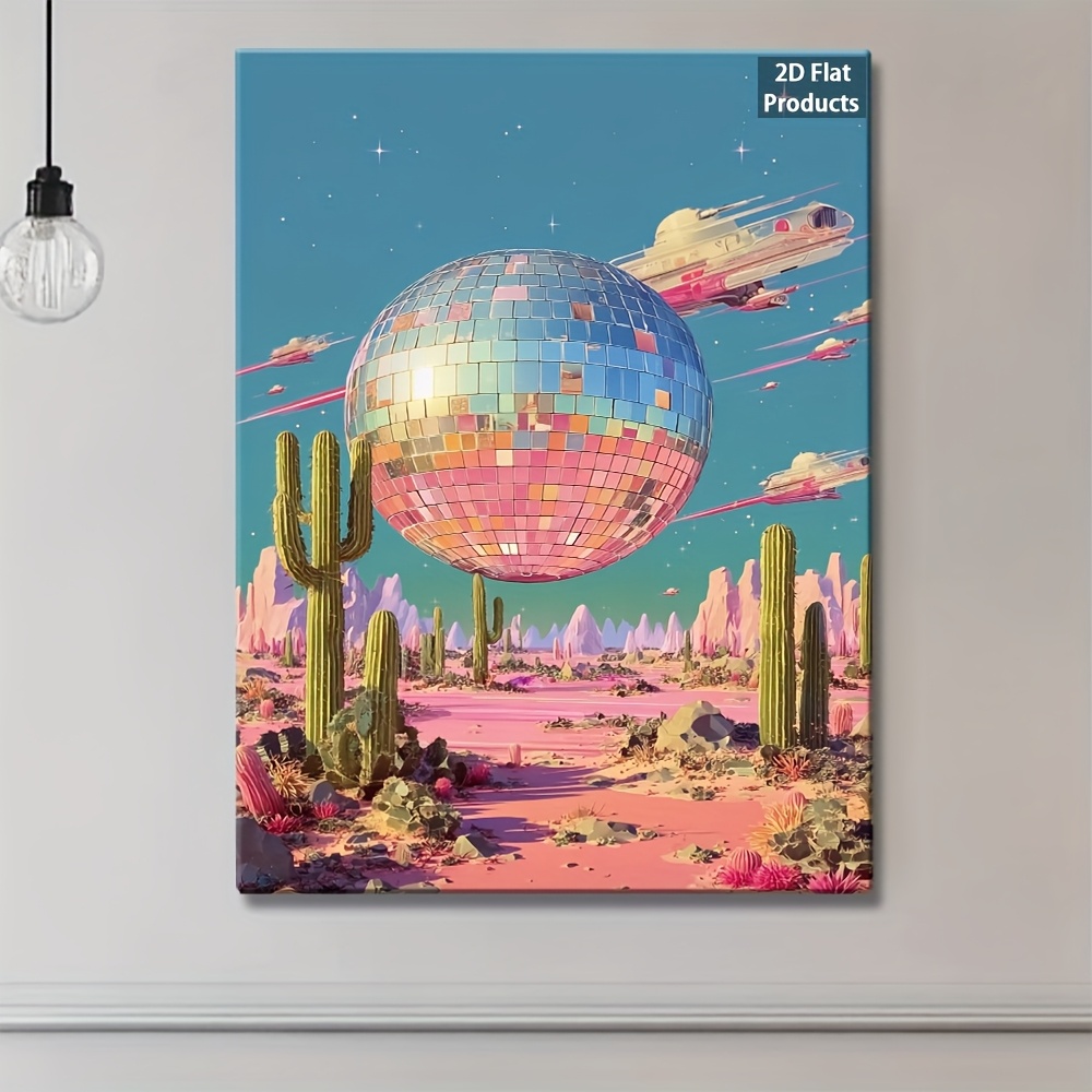 disco ball art sold on Temu United States