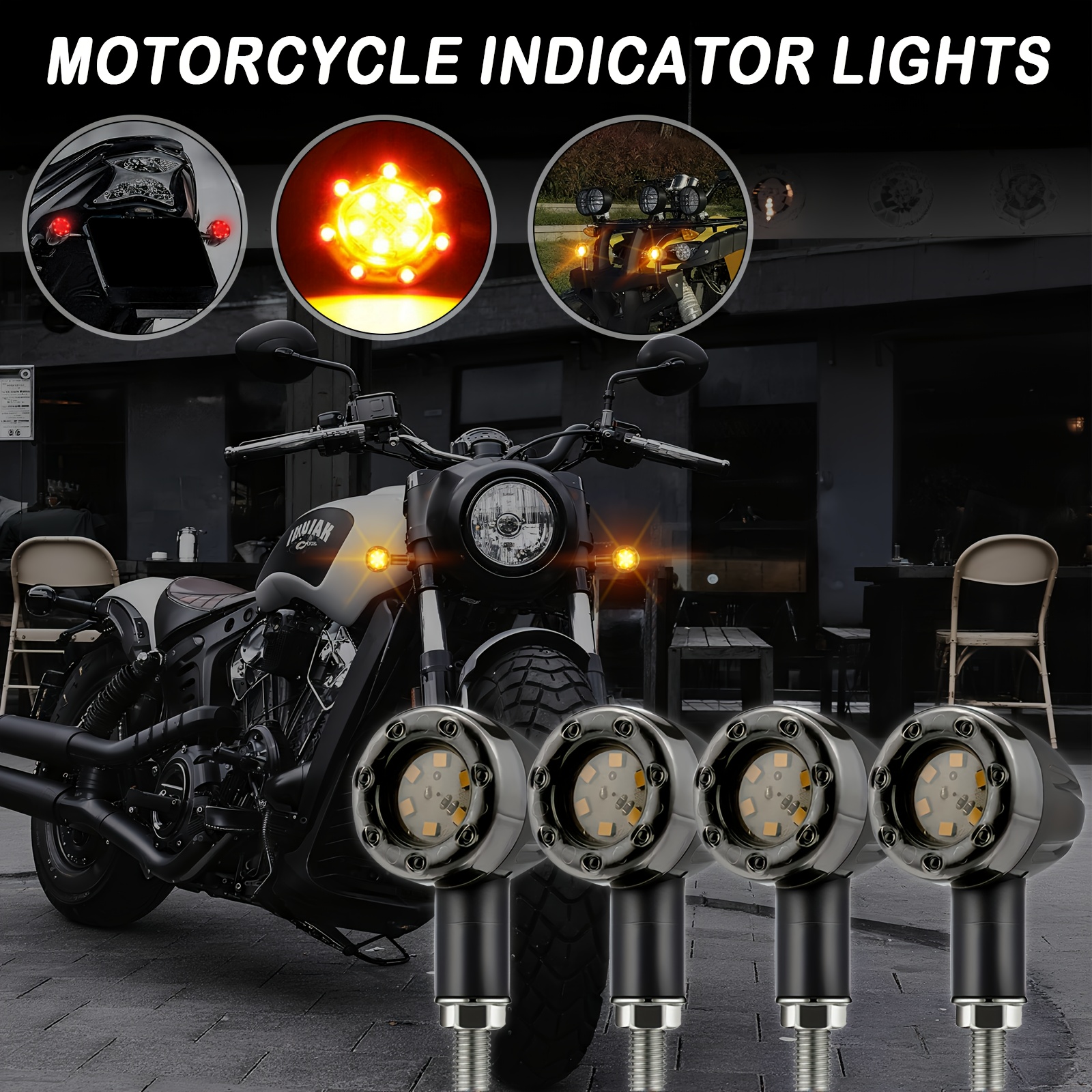 motorcycle indicators sold on Temu United States