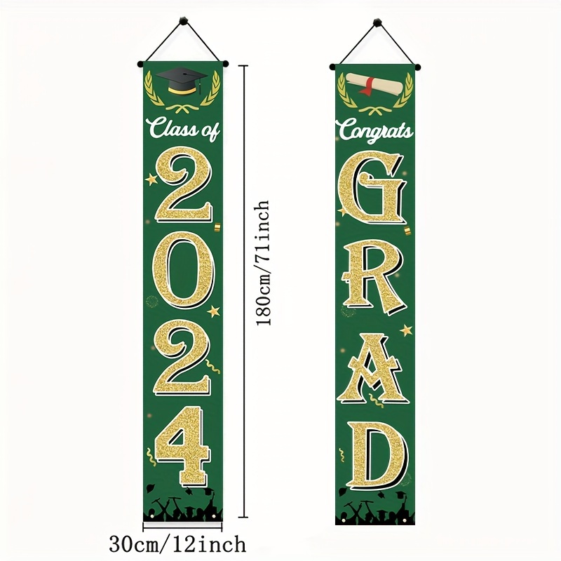 Graduation Banner Class 2024 Grad Porch Sign - Temu Portugal