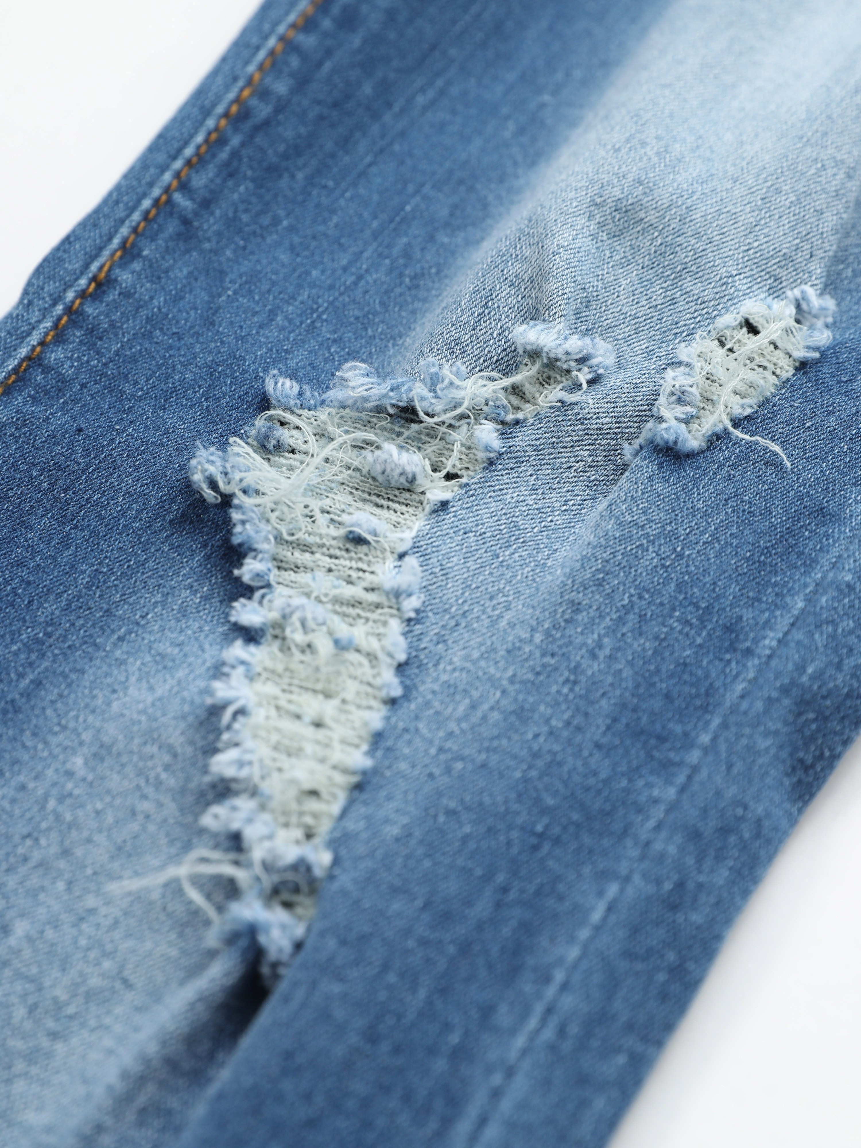 Tween Girls Ripped Bootcut Jeans Versatile Pull - Temu